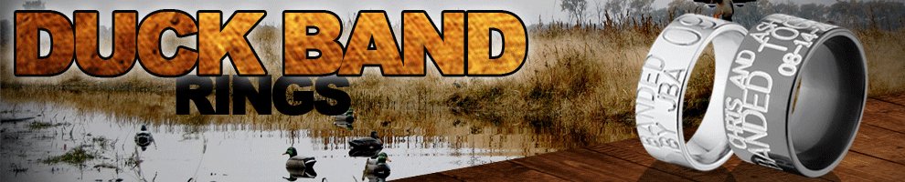 Mens Duck Bands, Custom Wedding Bands, Personalized Mens Rings, USA ...