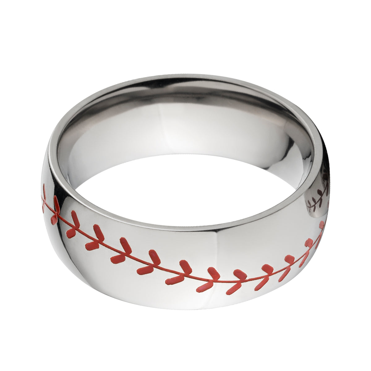 Titanium Baseball Ring - Men's Rings | Baseball-Themed Wedding Band ...