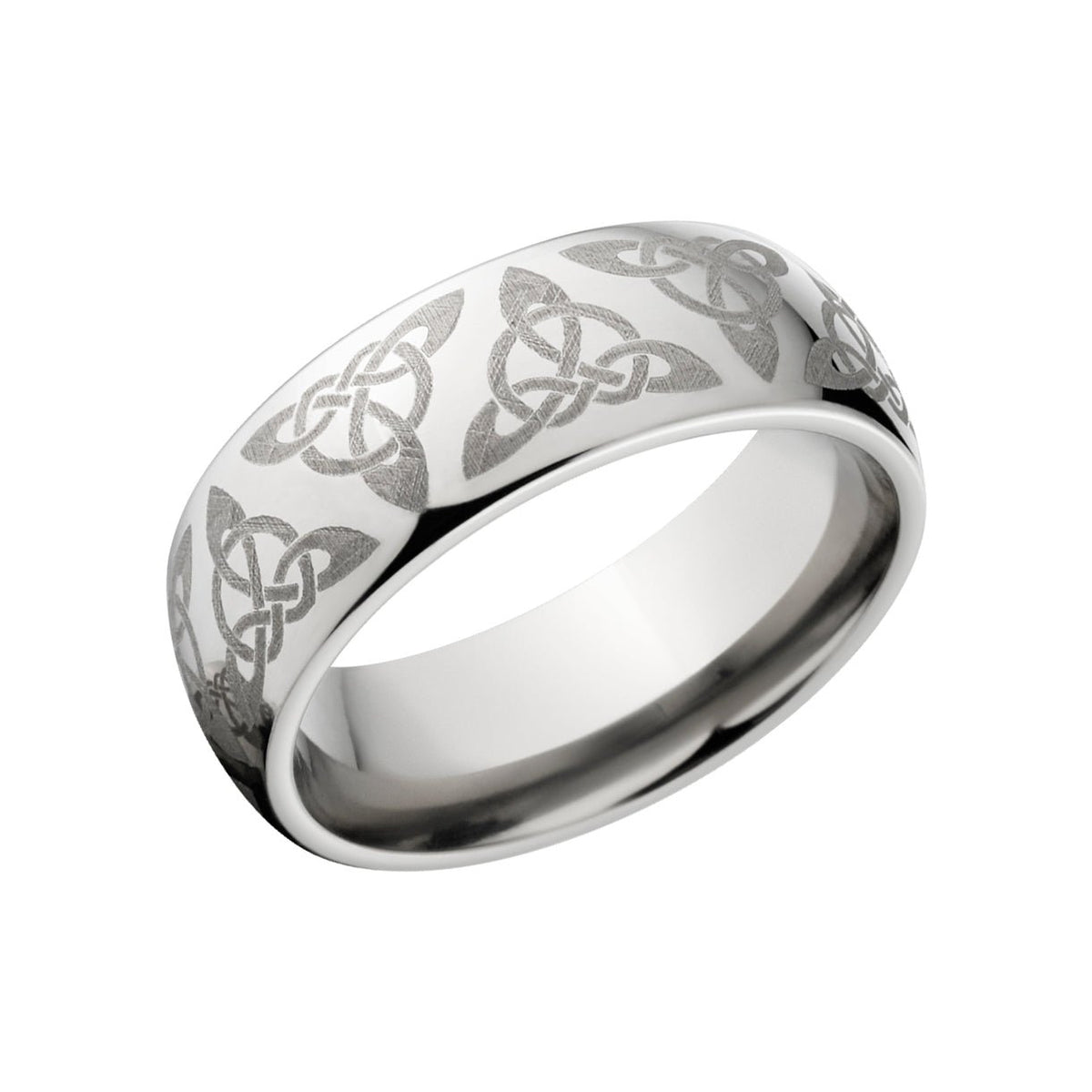 Lasered Celtic Wedding Rings: Celtic Titanium Ring – The Jewelry Source