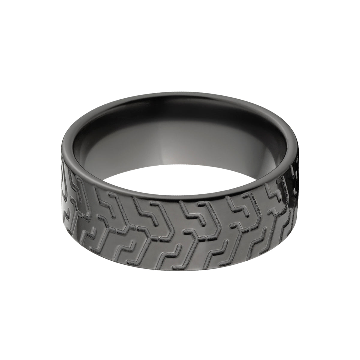 Men's Black Zirconium Tire Tread Ring – The Jewelry Source