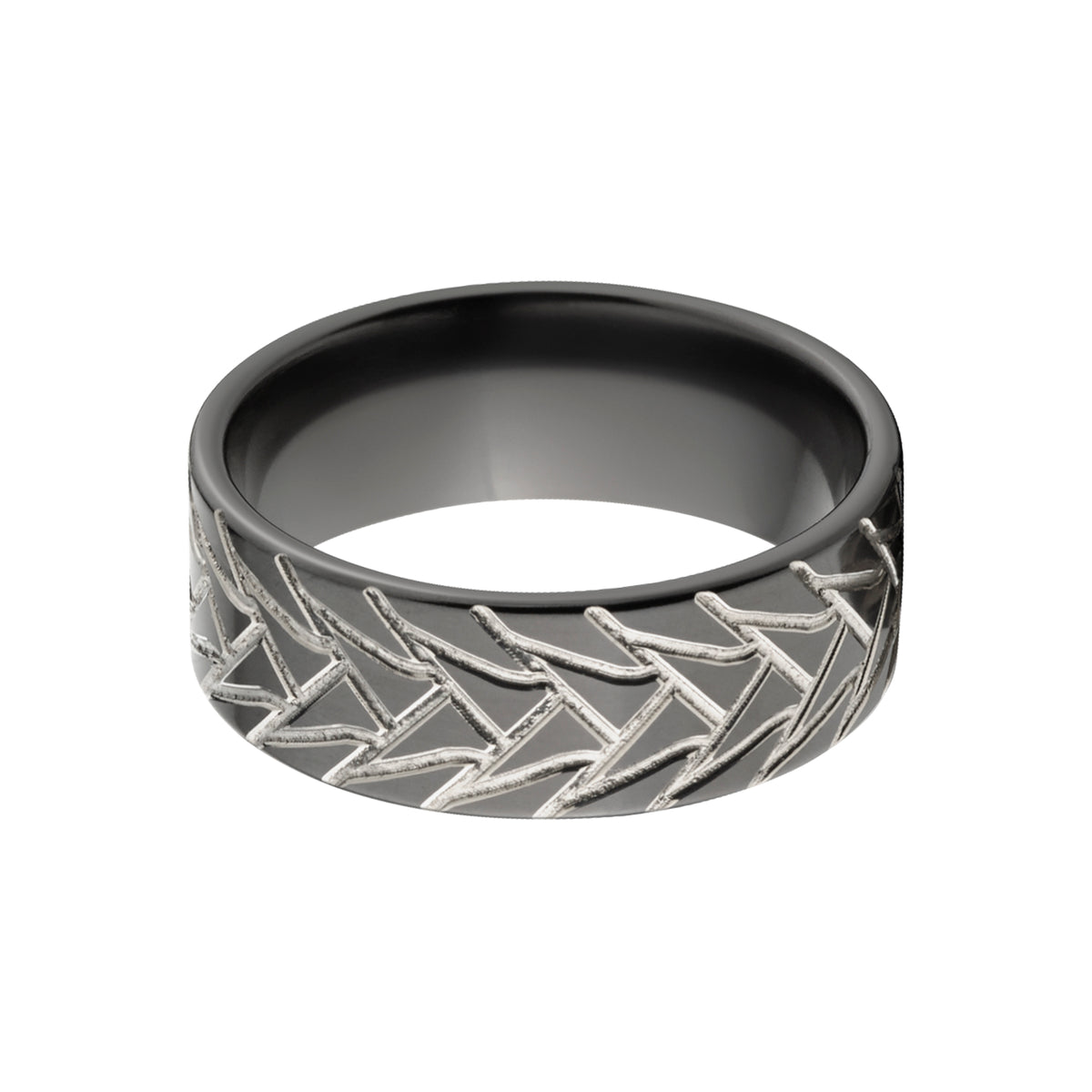 Black Zirconium Tire Band - Men's Rings – The Jewelry Source